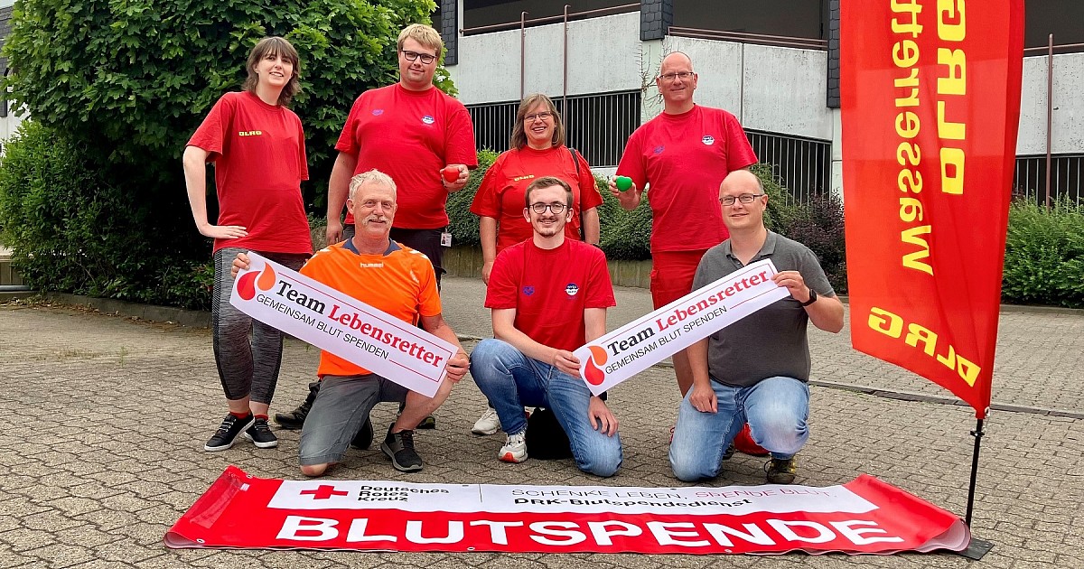 DRK empfängt Teilnehmer einer Blutspende-Challenge | DRK Blutspende-Magazin